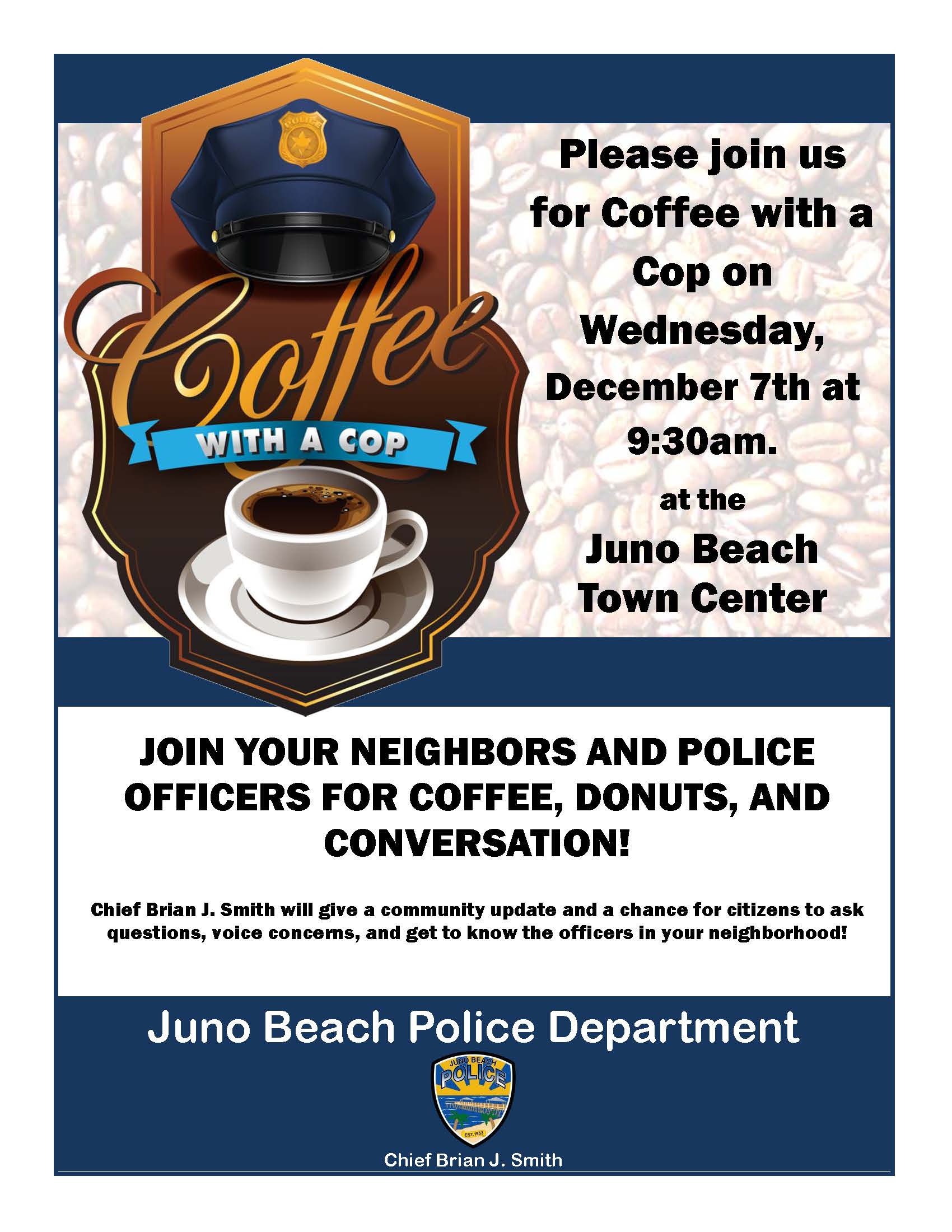 Coffee with a Cop | Town of Juno Beach, Florida
