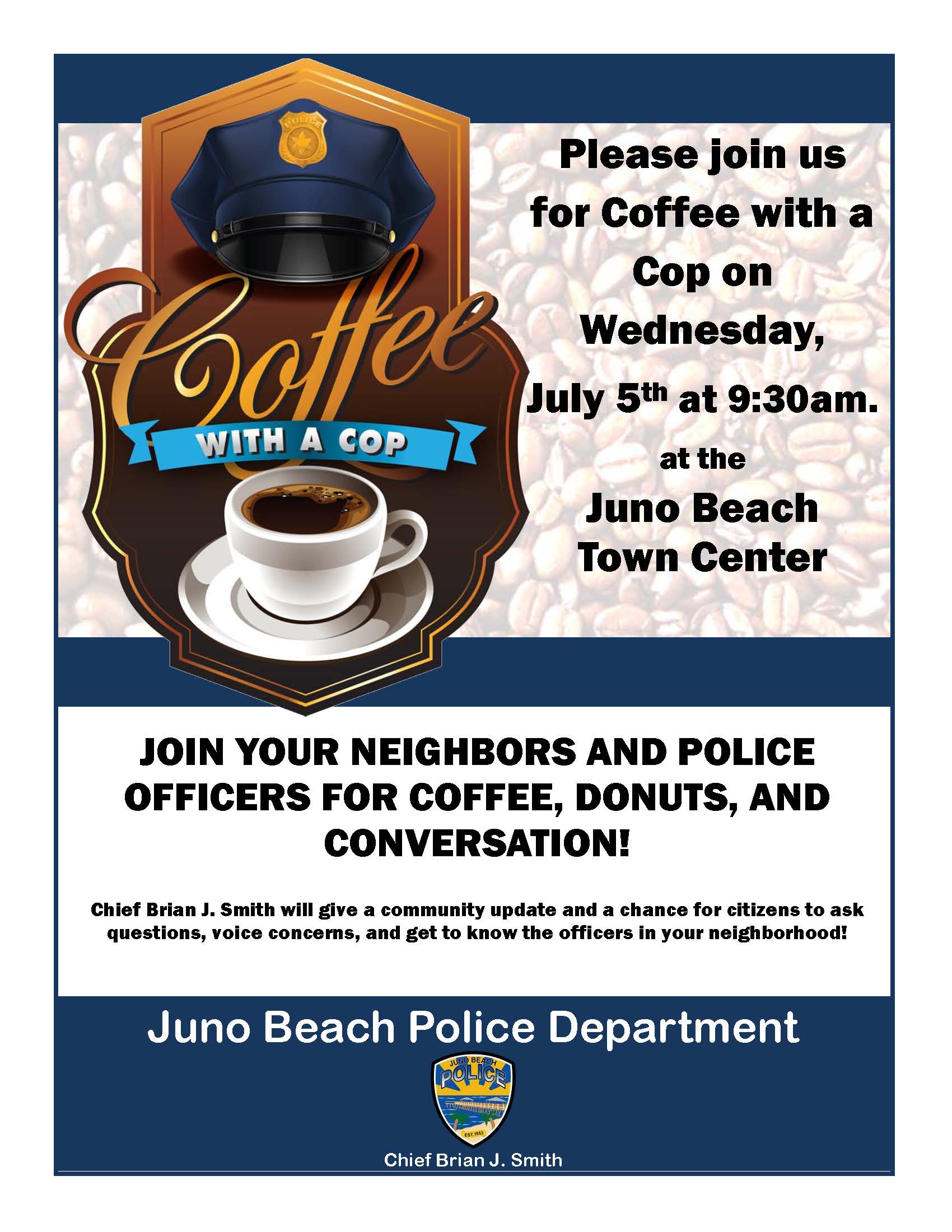 Coffee with a Cop | Town of Juno Beach, Florida