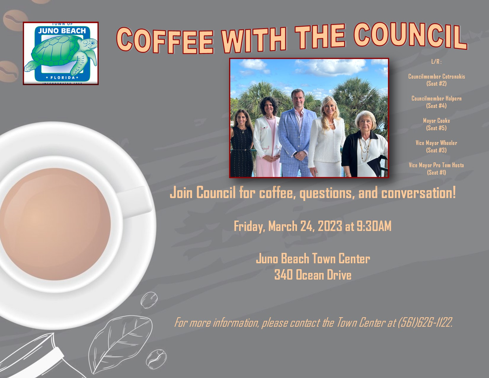 Coffee with the Council | Town of Juno Beach, Florida