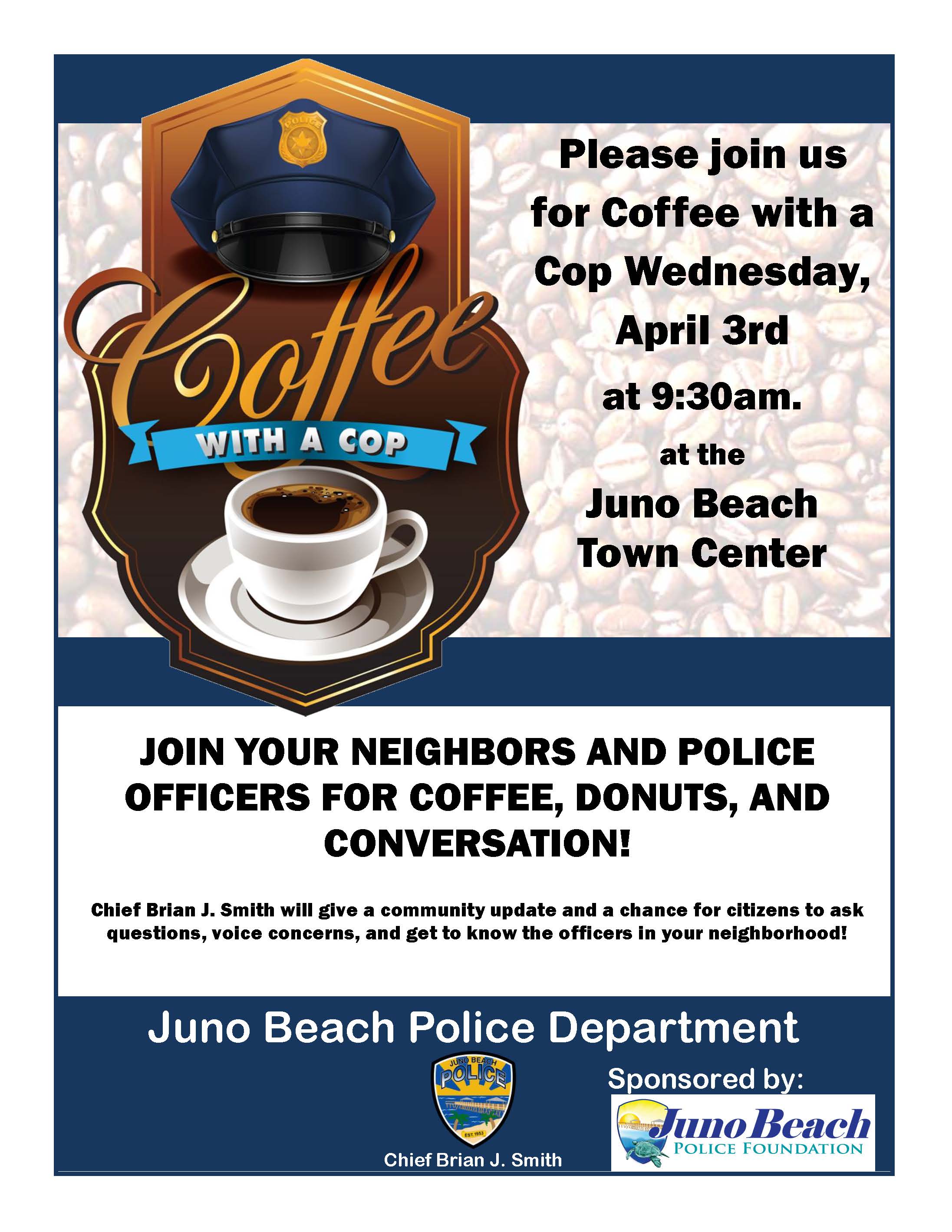 Coffee with a Cop | Town of Juno Beach, Florida