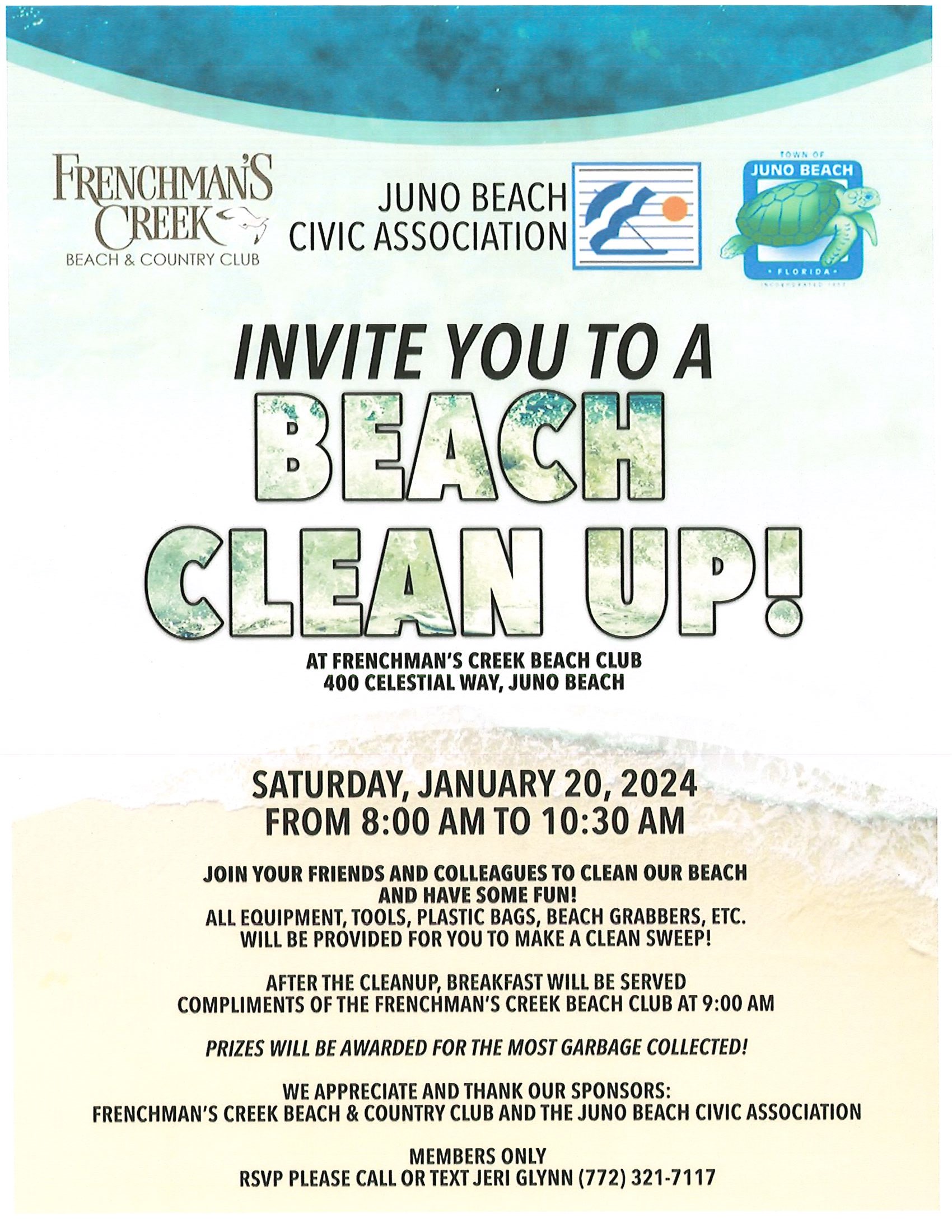 JBCA: Beach Clean Up | Town of Juno Beach, Florida