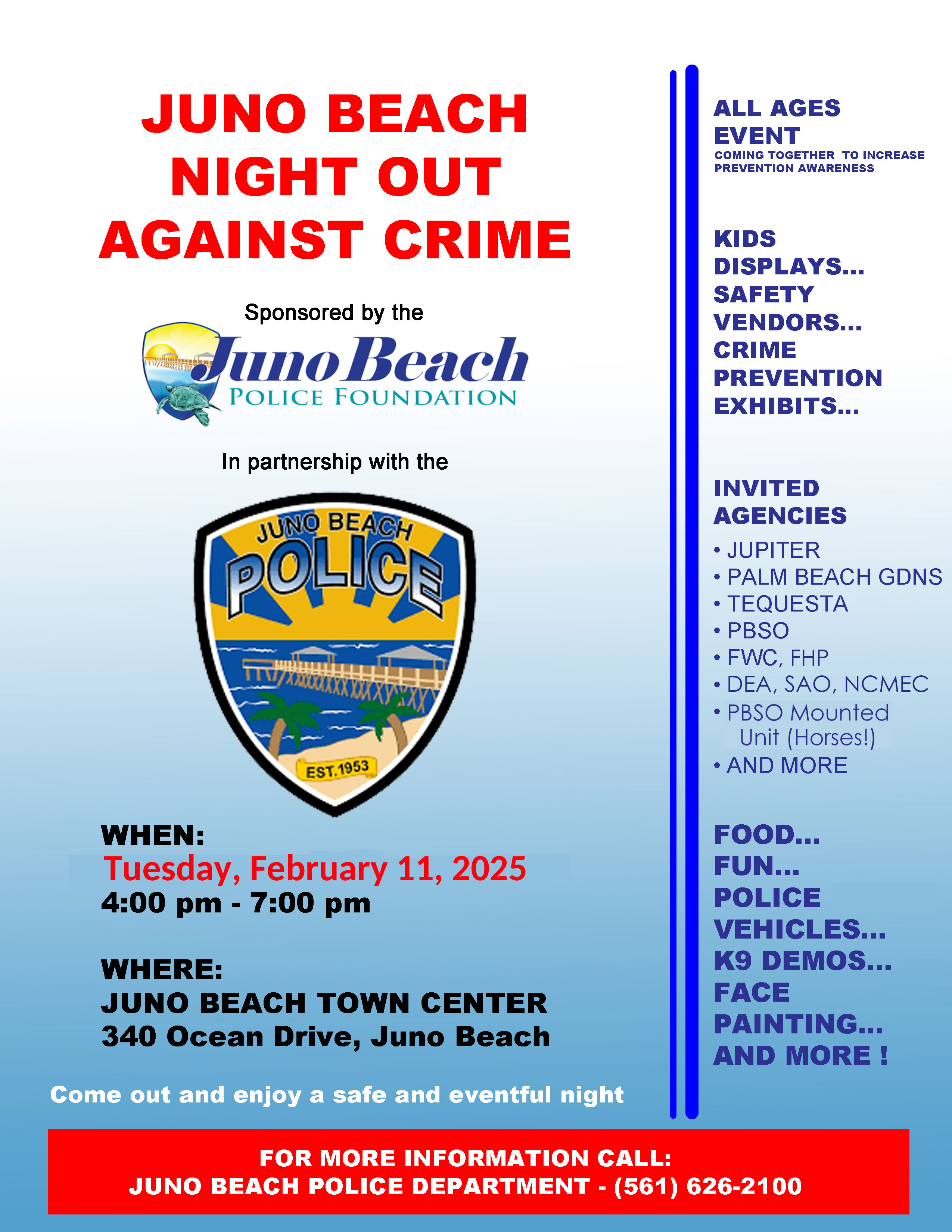 JBPD - Night Out Against Crime | Town of Juno Beach, Florida