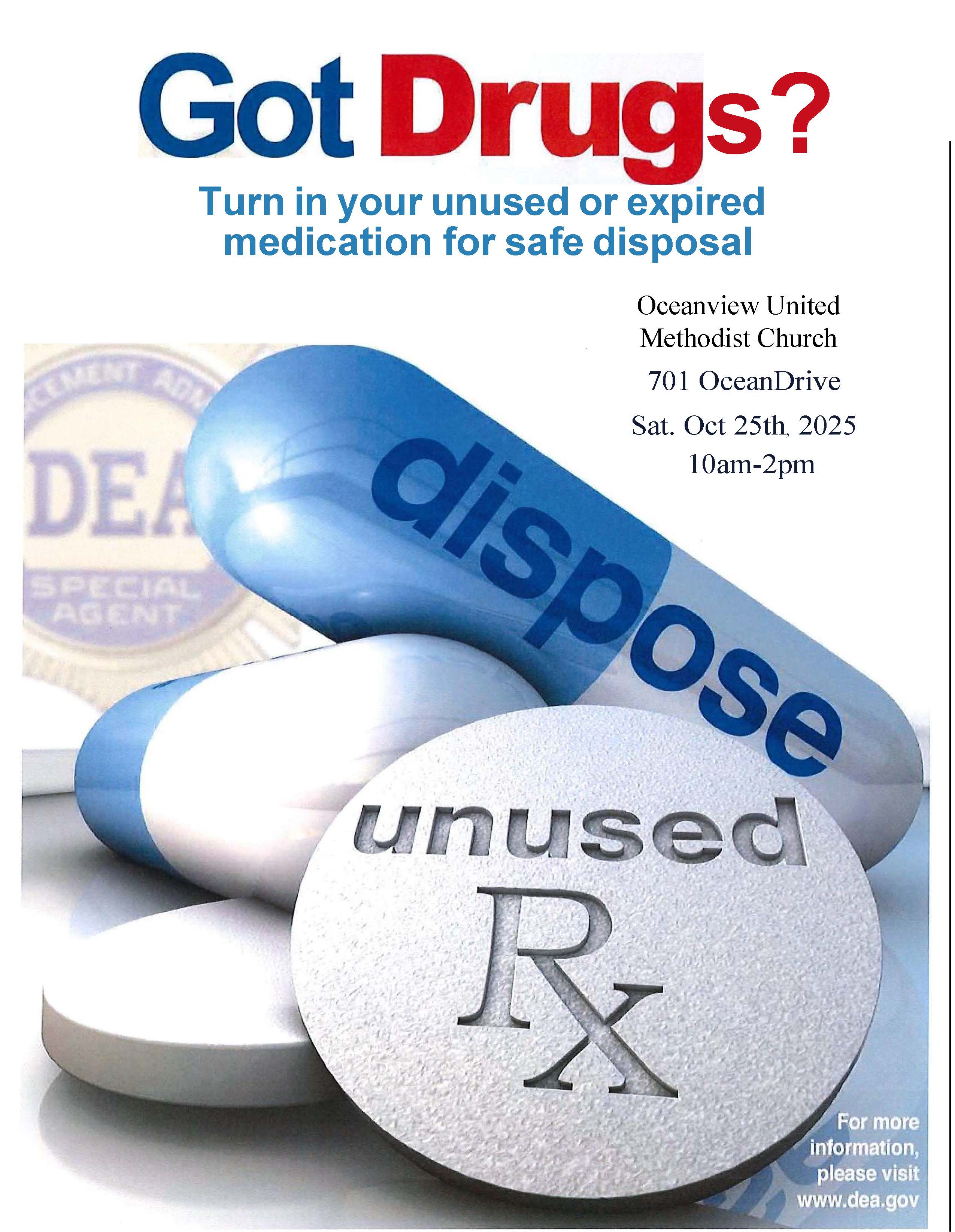 "Got Drugs?" Drug Take Back Event | Town of Juno Beach, Florida